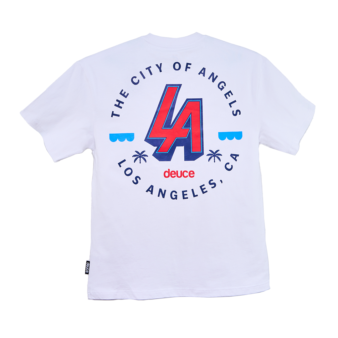 Deuce ASW LA Oversized Tee | White – Deuce Brand