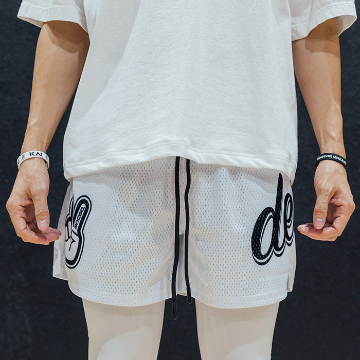 Deuce Mesh Shorts | White/Black – Deuce Brand
