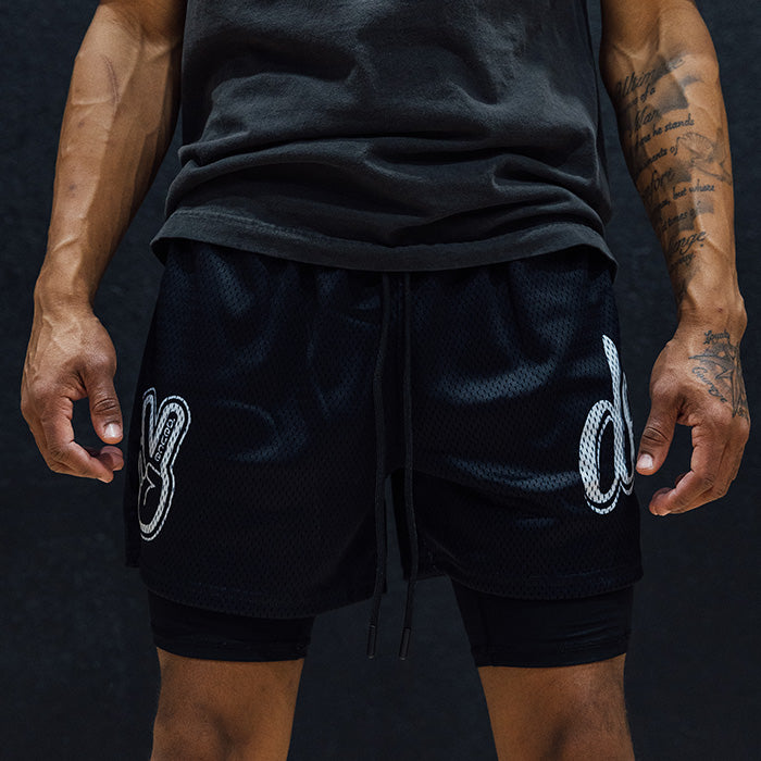 Deuce Mesh Shorts | Black/White – Deuce Brand