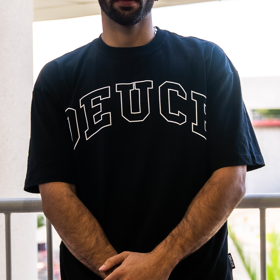 Deuce Font Tee | Black/White – Deuce Brand