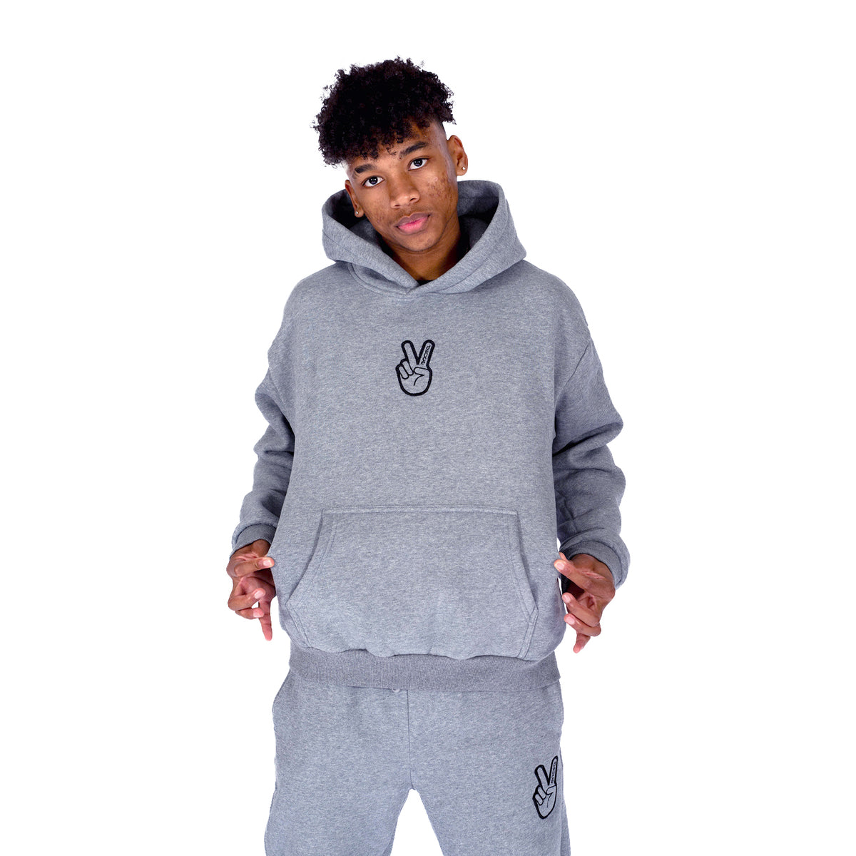 Deuce Peace Hoodie | Grey – Deuce Brand