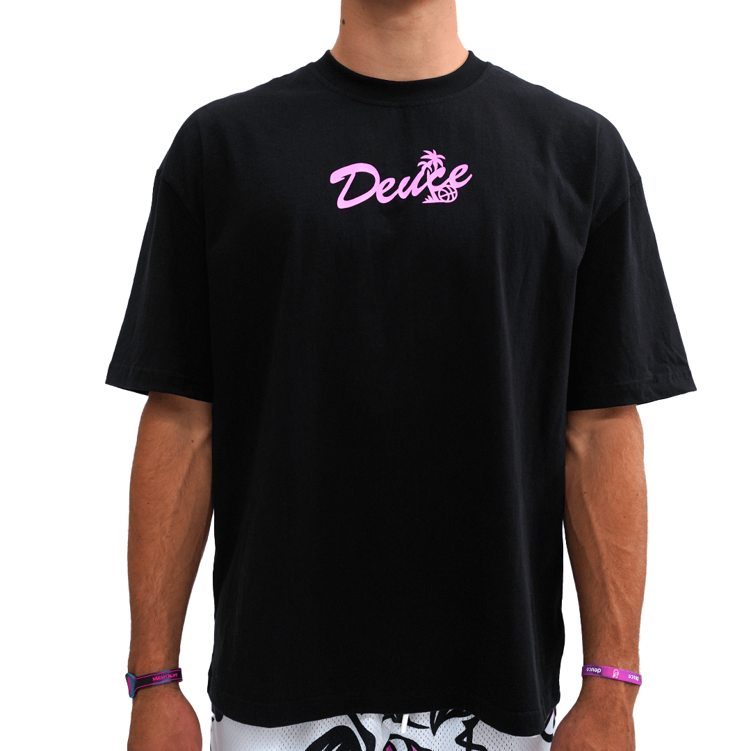 Deuce Paradise Oversized Tee | Black – Deuce Brand